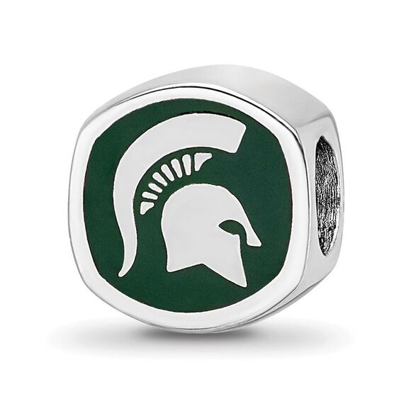 Kazi Luxury | Jewelry | Silver Rhodiumplated Michigan State University ...
